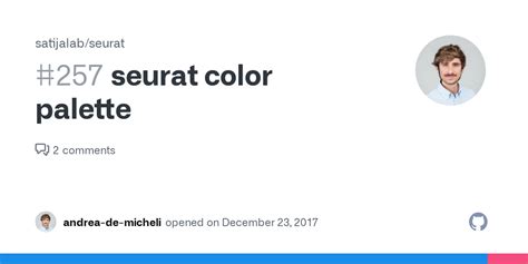 Seurat Color Palette · Issue 257 · Satijalabseurat · Github