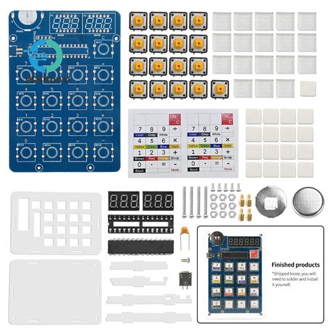 6 Digit Calculator Diy Kit Soldering Practice Kit Led Display