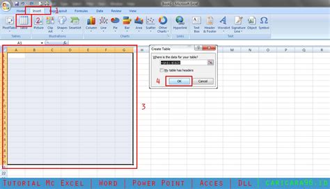 Cara Membuat Tabel Di Microsoft Excel Untuk Pemula Part 1
