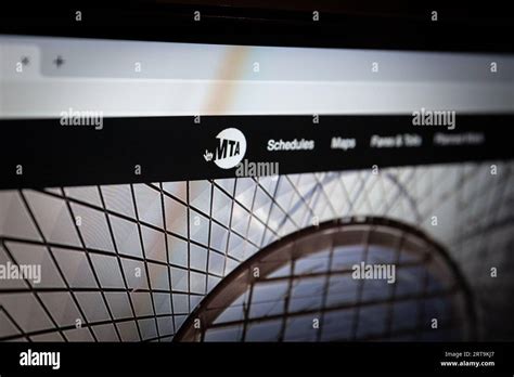 Picture Of The Homepage Of The Mta Website In New York The