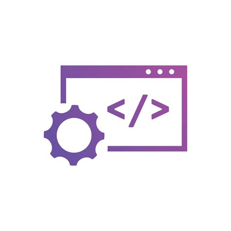 Custom Coding Icons Vector Illustration Modern Style Custom Coding Symbol 11066748 Vector Art