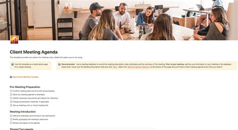 notion client meeting agenda template