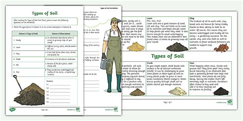 Types Of Soil Worksheet Twinkl South Africa Teacher Made