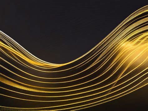 Premium Photo Wave Lines Pattern Smooth Curve Flowing Dynamic Gold Gradient Light