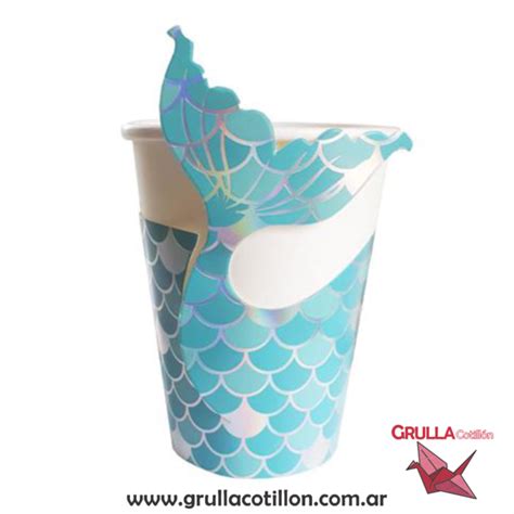 VASO SIRENA X 6 Unidades Comprar En Grulla Mayorista
