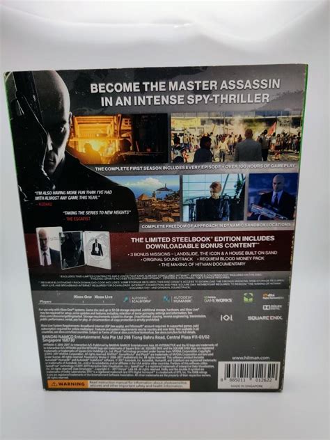 Xbox One Hitman The Complete First Season Steelbook Edition Video