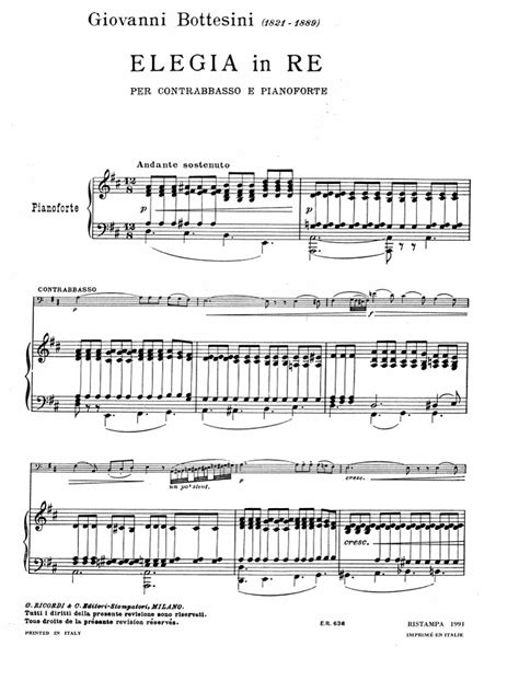 Elegy Bottesini Piano Pdf