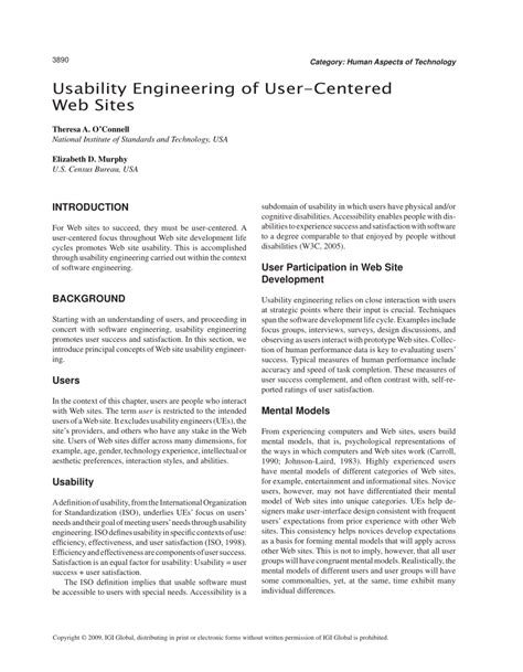 Pdf The Usability Engineering Behins User Centered Processes For Web