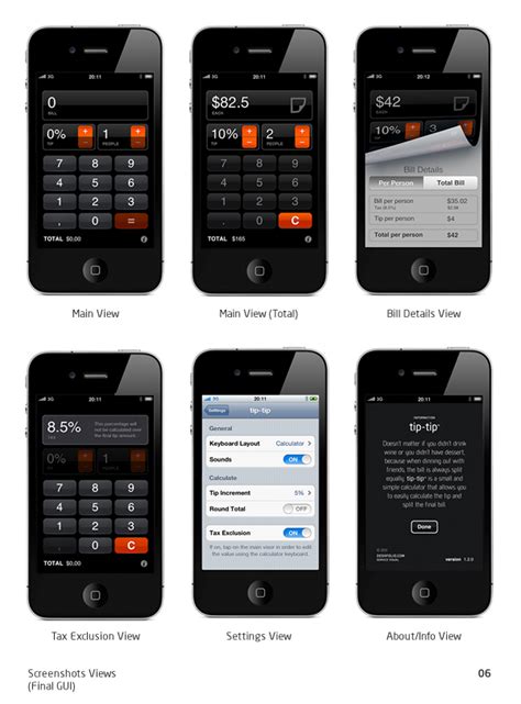 Tip Tip Tip Calculator On Behance