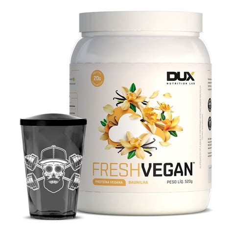 Dux Nutrition Fresh Vegan Proteínas Sabor Baunilha 520g Submarino