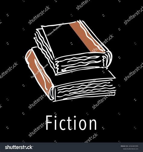 Book Icon Fiction Vector Drawing By Stock Vector Royalty Free