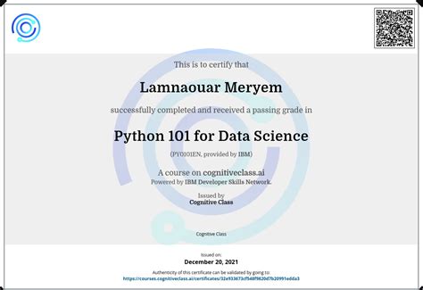Ibm Py0101en Certificate Cognitiveclass