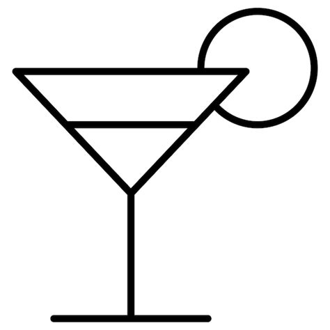 Premium Vector Martini Glass Icon