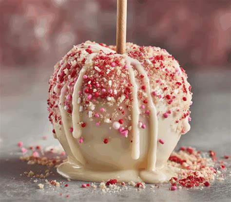 Strawberry Shortcake Candy Apples Evelyns Cooking