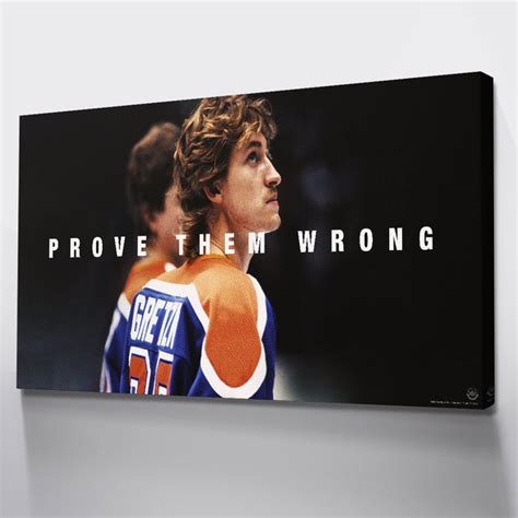 Wayne Gretzky Canvas Wall Art Prove Them Wrong Ikonick