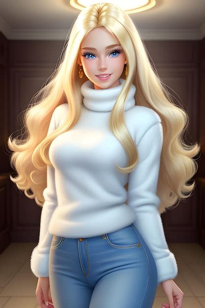 Premium Ai Image Barbie Girl
