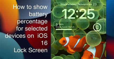 How To Show Battery Percentage For Selected Devices On IOS Lock Screen IThinkDifferent