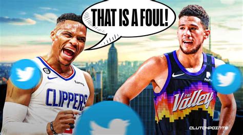 Clippers' Russell Westbrook furious at Suns' Devin Booker no-call