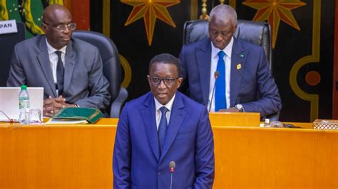 Sénégal Déclaration De Politique Générale Du Pm Amadou Ba Annonce