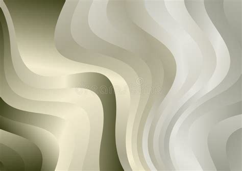 Abstract Wavy Green Grey And Beige Gradient Background Beautiful