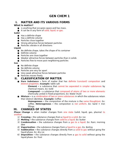 Gen Chem 1 Reviewerrrrrr Pdf