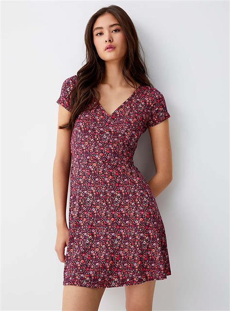 Crossover V Neck Dress Twik Womens Short Dresses Simons