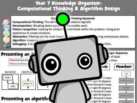 Knowledge Organiser And Revision Sheet Year 7 Computational Thinking And Algorithm Design