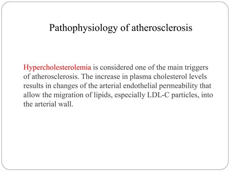 Patho Physiology Of Atherosclerosis Pptx