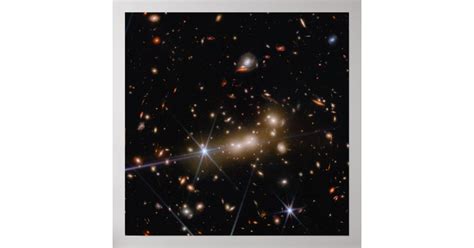 Macs0647 Gravitational Lensing Effect Jwst Poster Zazzle