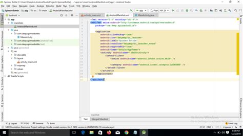 Create Spinner Bottle Game App With Source Code Using Android Studio