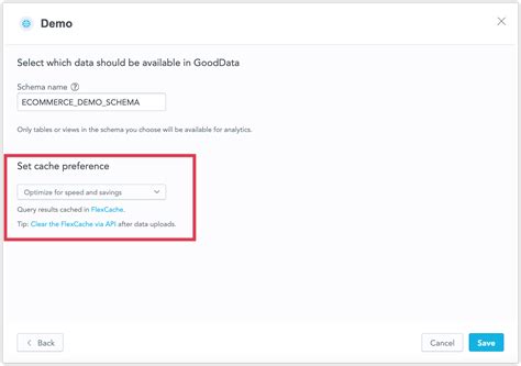 Cache Management GoodData Cloud
