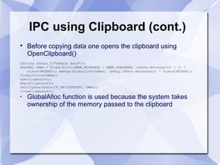 Ipc Clipboard And Data Copy PPT