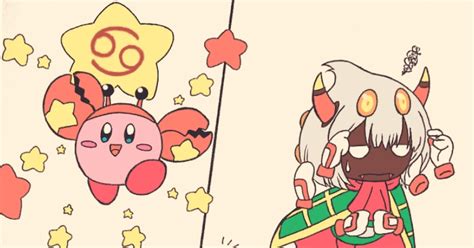 星のカービィ タランザと蟹座の床屋さん サツキのイラスト Pixiv