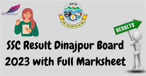 Ssc Result Dinajpur Board 2023 With Full Marksheet Bd Today Result