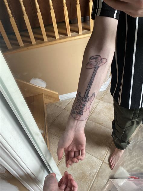 Got Stevies Guitar Tattooed Rstevierayvaughan