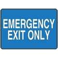 Accuform Exit Sign Emergency Exit Only X MEXT VP Zoro