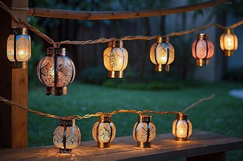 Premium Photo Moroccan Lantern String Lights