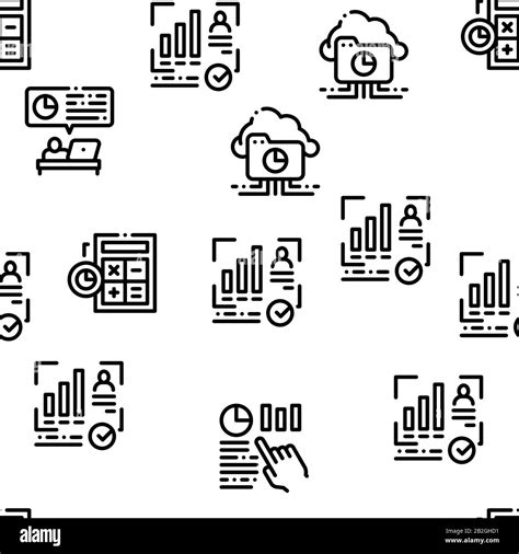 Statistician Assistant Seamless Pattern Vector Stock Vector Image And Art