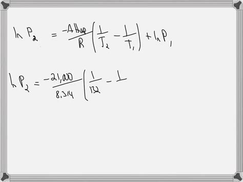 Solved The Enthalpy Of Vaporization Of Substance X Is 210kjmol And