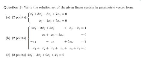 Solved Question 2 Write The Solution Set Of The Given