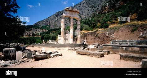 Geography Travel Greece Delphi Delphoi Sanctuary Of Athena