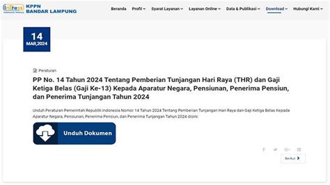 Aturan Resmi THR Dan Gaji Ke 13 PNS TNI Polri Dan Pensiunan Terbaru