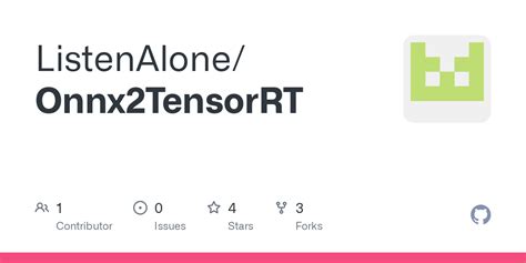 GitHub ListenAlone Onnx2TensorRT
