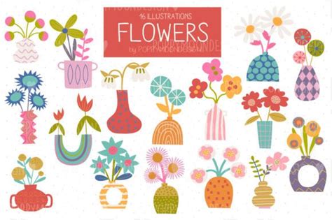 In The Garden Clipart Set Graphic By Poppymoondesign · Creative Fabrica