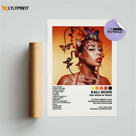 Kali Uchis Posters Red Moon In Venus Poster Album Cover Poster