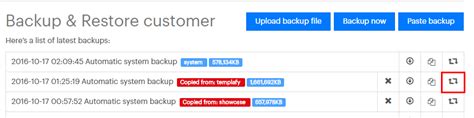 How To Use Backup Restore Functionality Templafy One Help Center