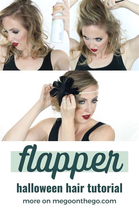 Easy Halloween Hair Tutorial 1920s Flapper Gatsby Hairstyles For