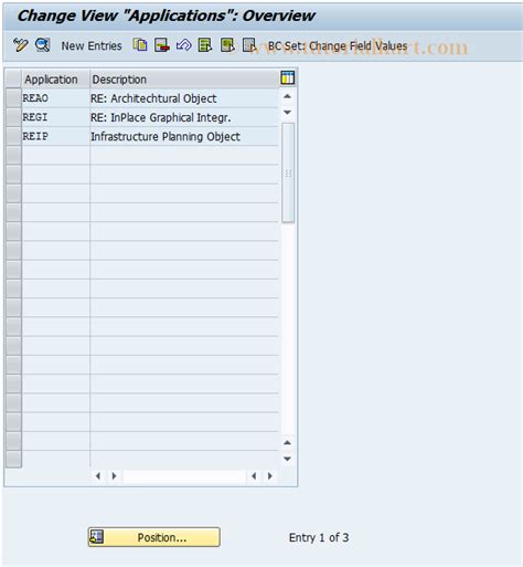 REBDAO SAP Tcode AO Applications Transaction Code