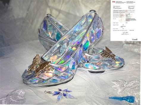 New Cinderella Crystal Glass Slipper Disney Princess Wedding Etsy