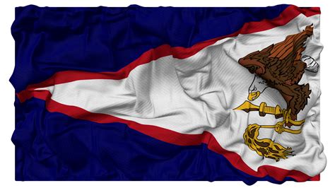 American Samoa Flag Waves With Realistic Bump Texture Flag Background